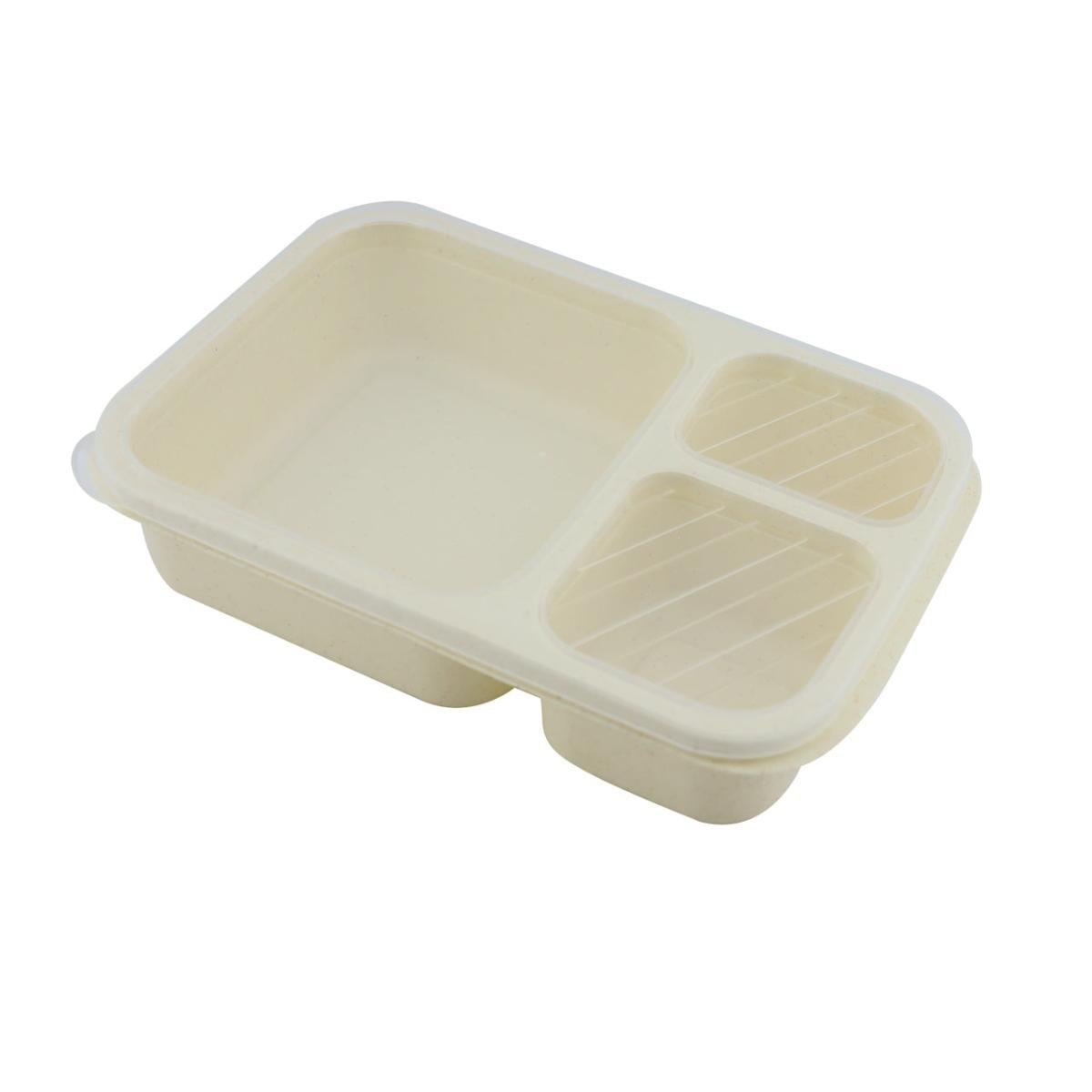 Lonchera portacomida Plastica Con 3 Compartimientos